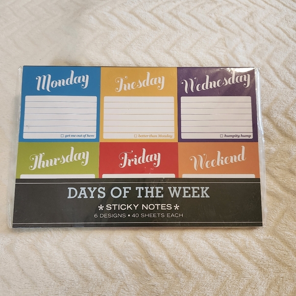 Knock Knock | Office | Days Of The Week Sticky Notes By Knock Knock ...
